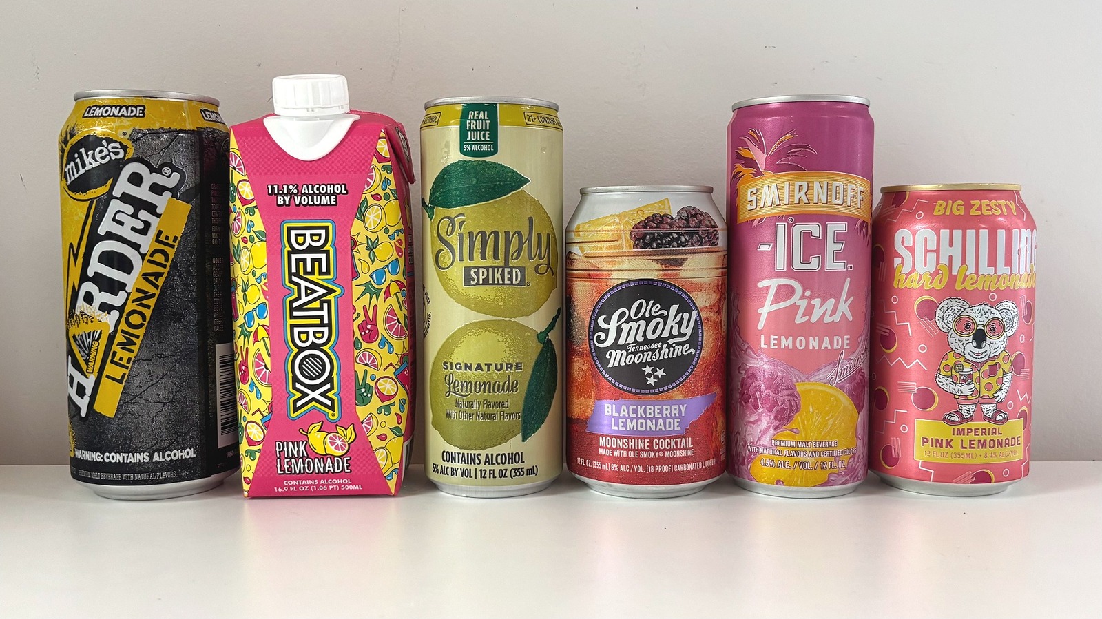 6 Hard Lemonade Brands, Ranked