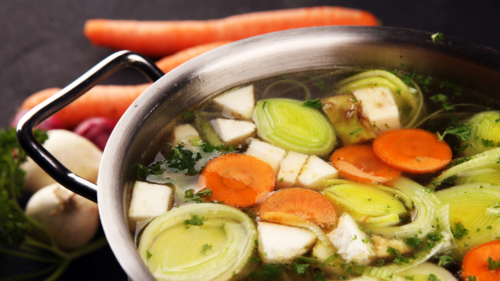 Add Olives To Enhance Homemade Veggie Stock With Tons Of Umami Flavor