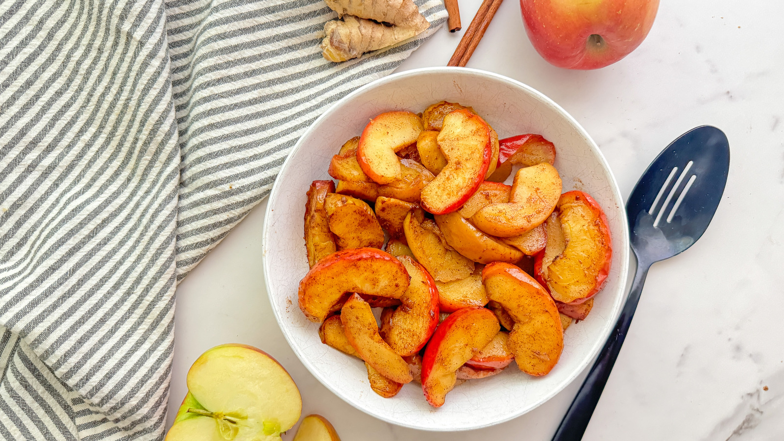 Air Fryer Ginger Cinnamon Apples Recipe