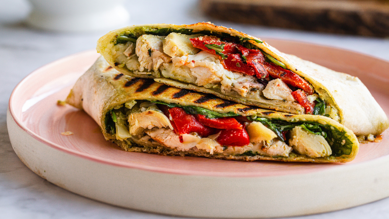 Antipasti Italian Chicken Wrap Recipe
