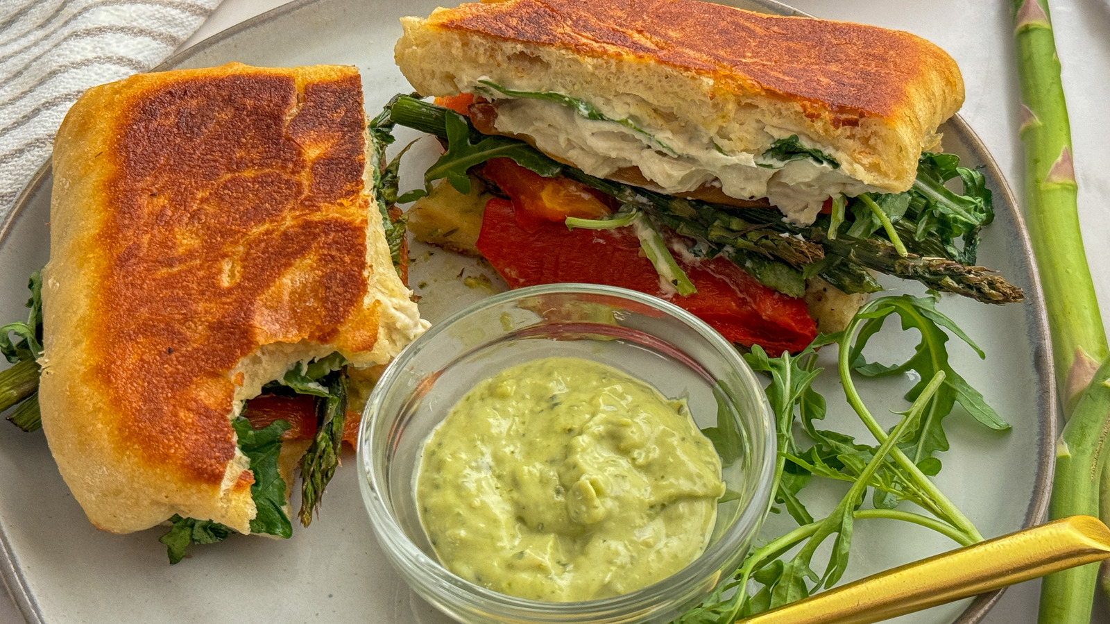 Asparagus And Goat Cheese Panini Recipe