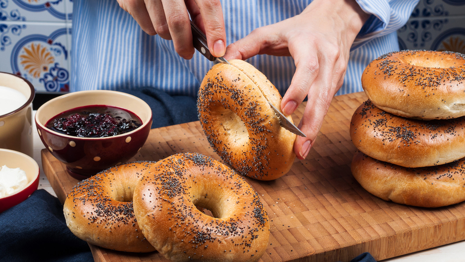 Butterfly Cut Your Next Bagel For Optimal Sharing