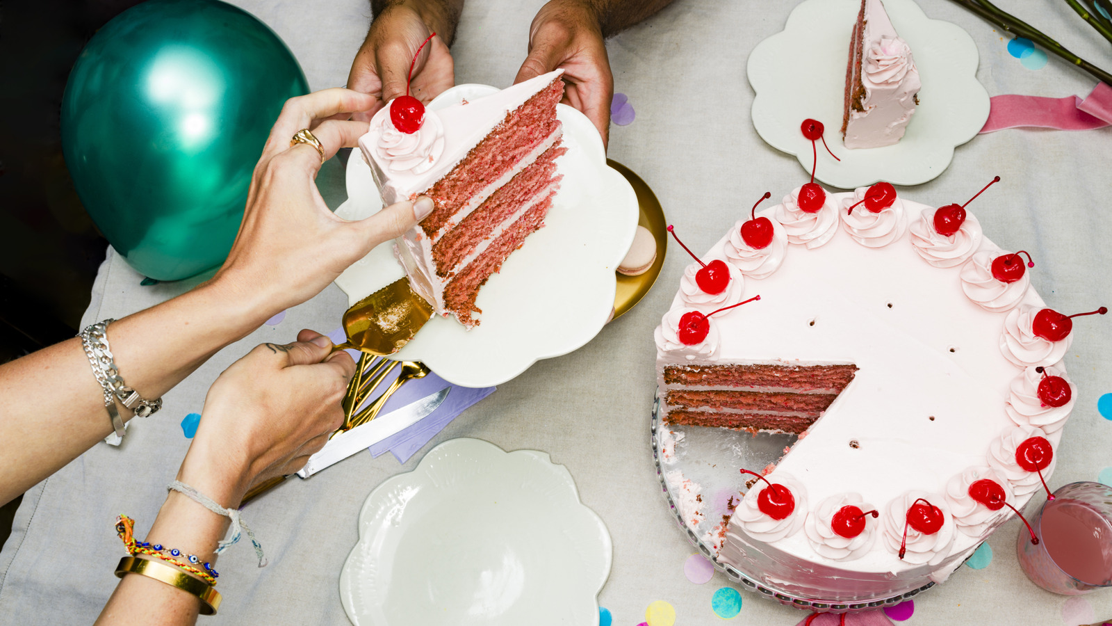 Serve Cake In Uniform Pieces With This Simple Strip-Cutting Method