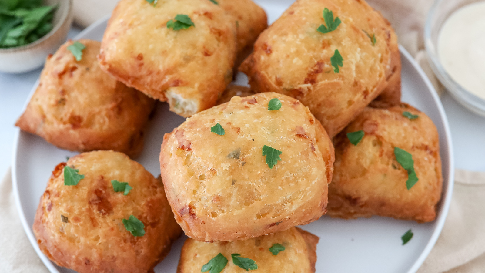 Cheese And Herbs Savory Beignets Recipe