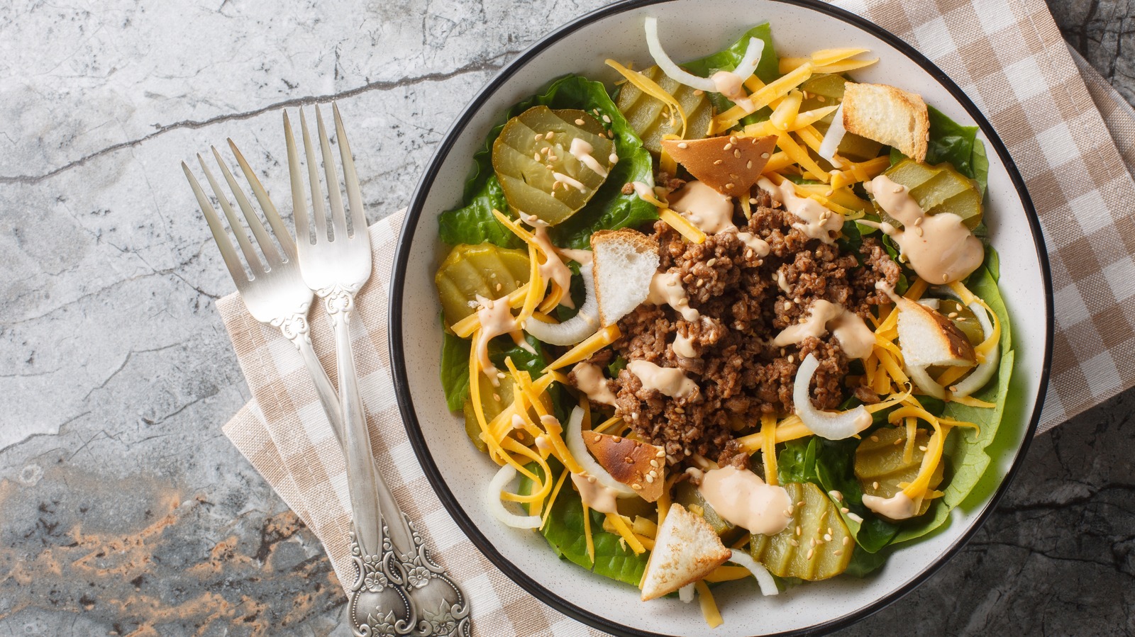 How To Turn Leftover Burgers Into A Cheeseburger Salad