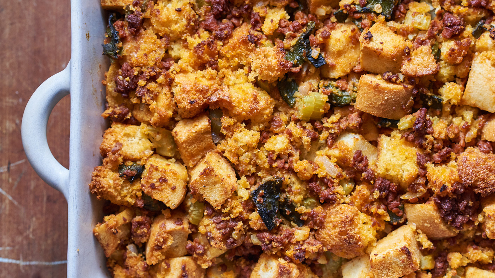 Chorizo Cornbread Stuffing Recipe