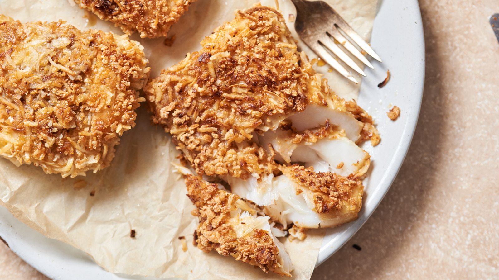 Coconut-Crusted Cod Filets Recipe