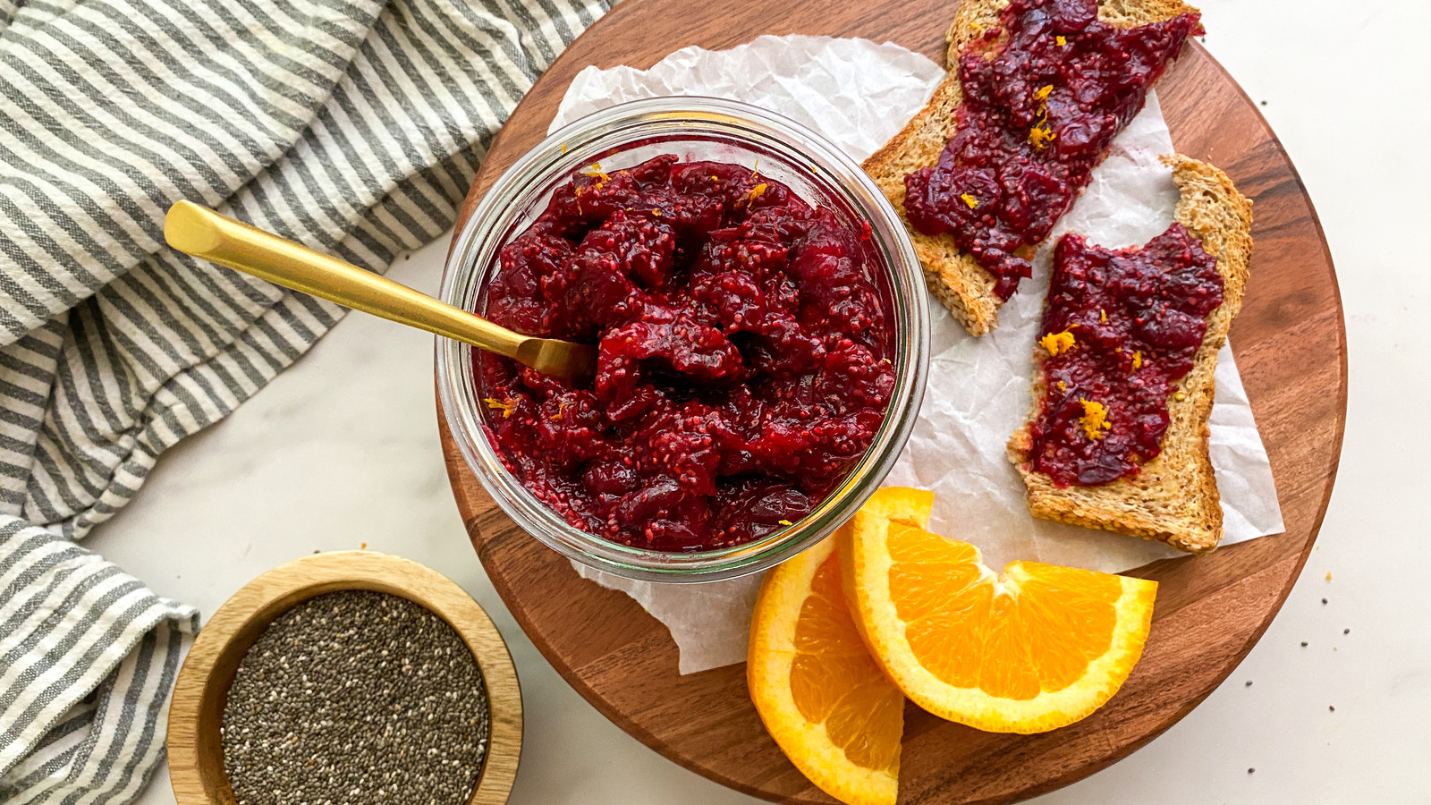 Cranberry Chia Jam Recipe