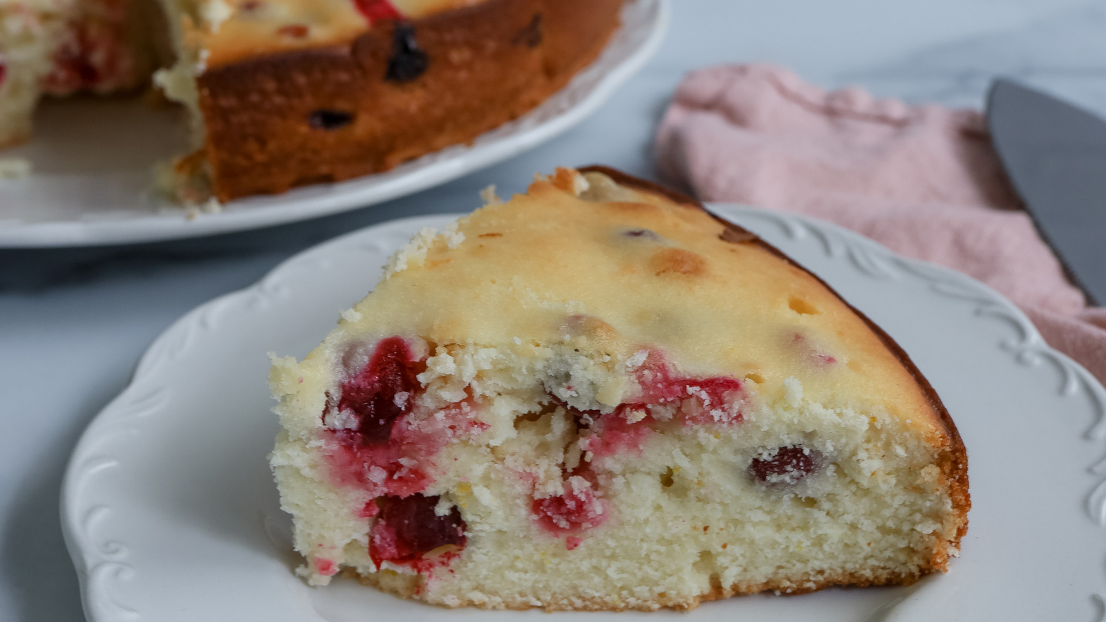 Cranberry Ricotta Cake Recipe