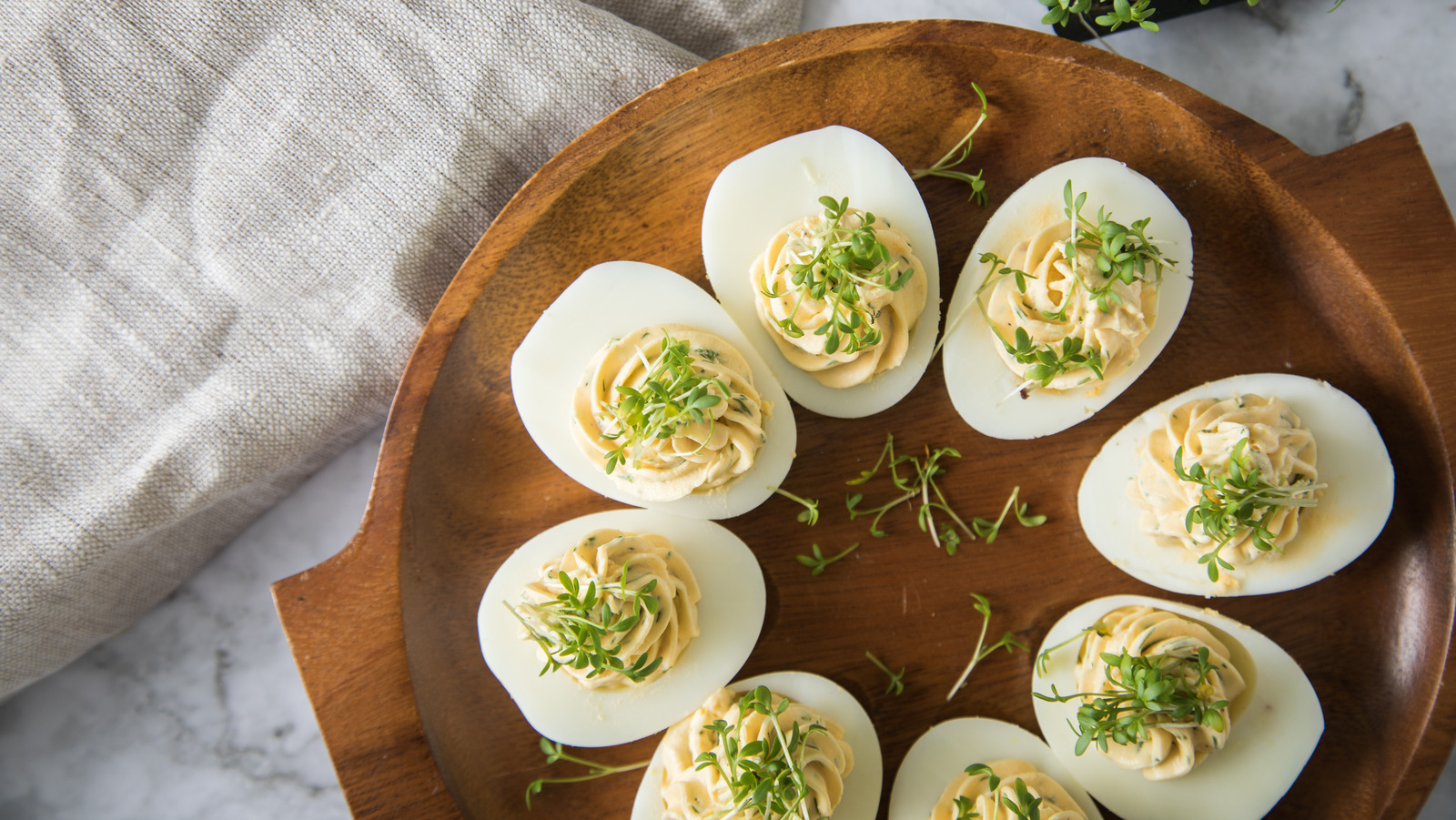 Cream Cheese Is The Single Addition For Creamier Deviled Eggs