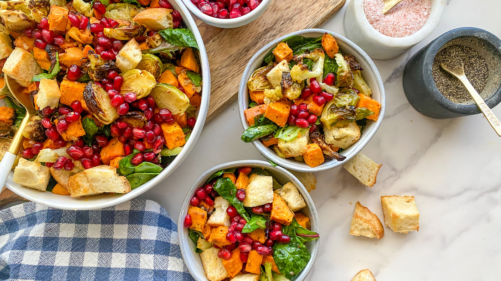 Fall-Forward Sweet Potato Panzanella Salad Recipe