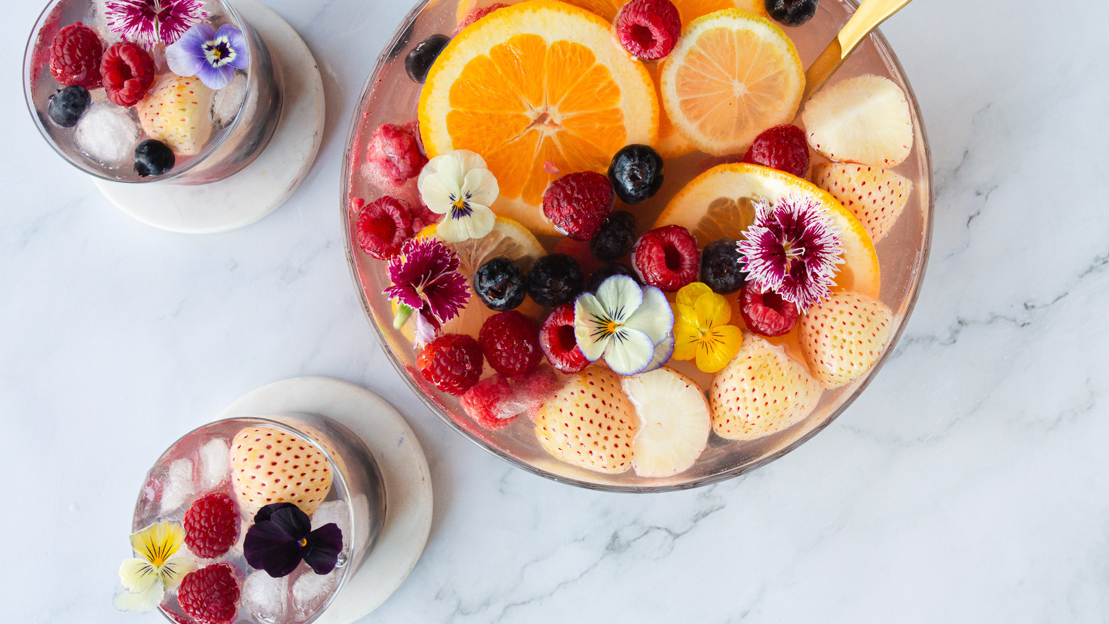 Floral Spring Rosé Punch Recipe