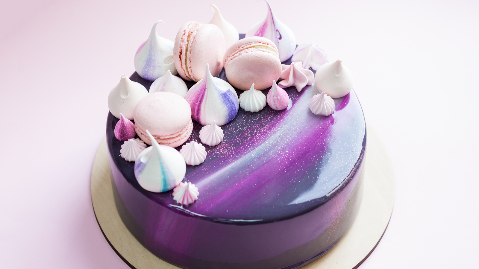 For A Festive Touch, Add Edible Glitter To Your Cake's Mirror Glaze