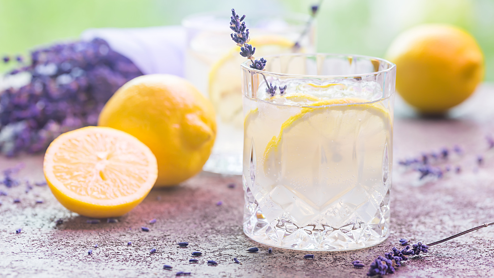 Add A Lavender Sprig To A Lemon Cocktail For An Herbal Boost