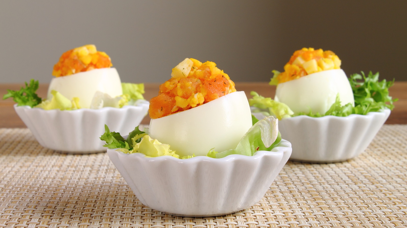 Serve Your Deviled Eggs Upright For A Fancier Look
