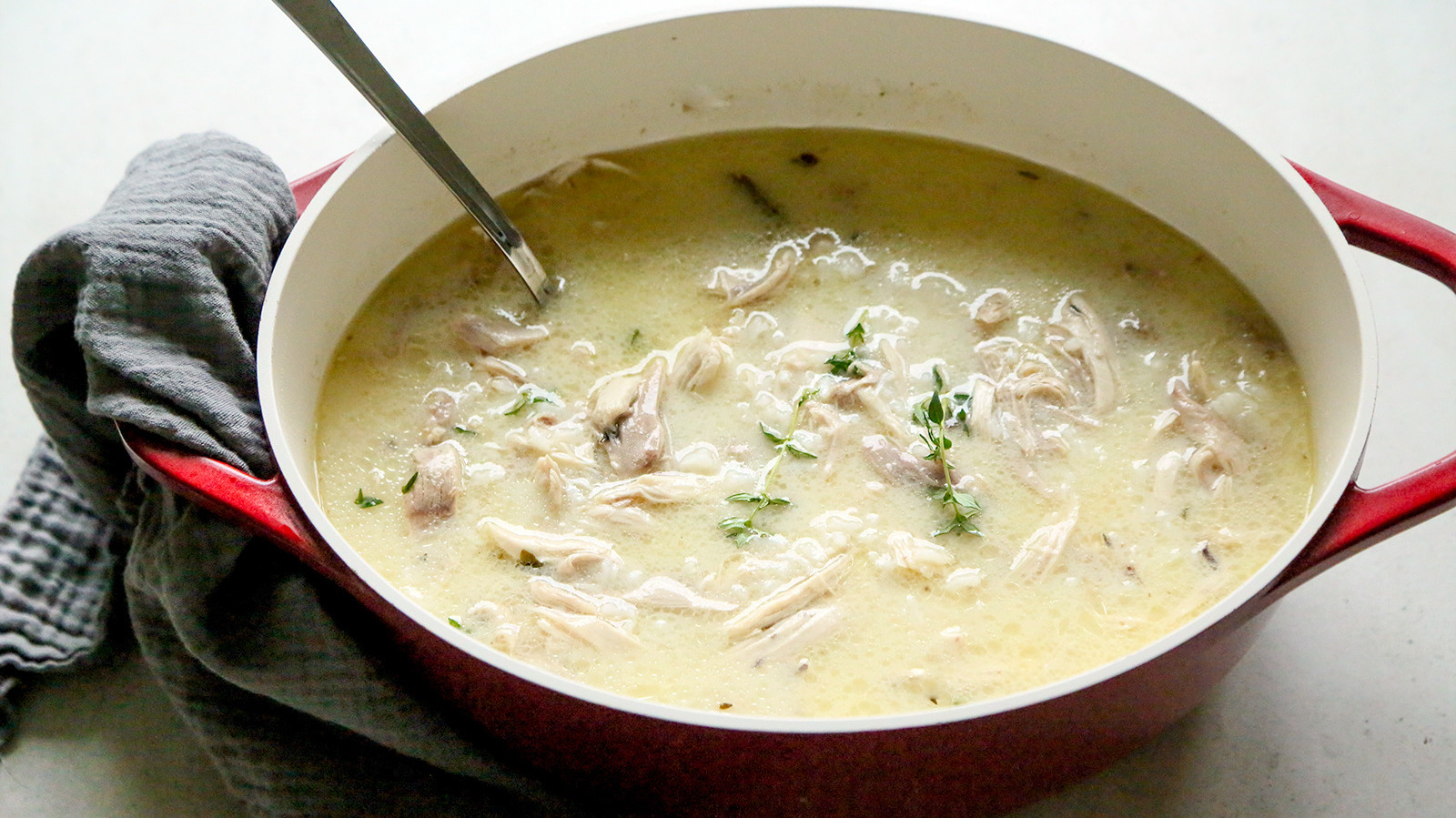 Greek Avgolemono Soup Recipe
