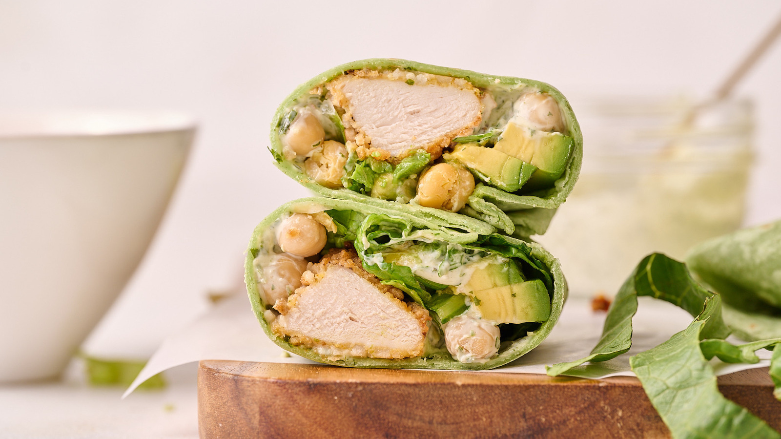 Green Goddess Air-Fried Chicken Wrap Recipe