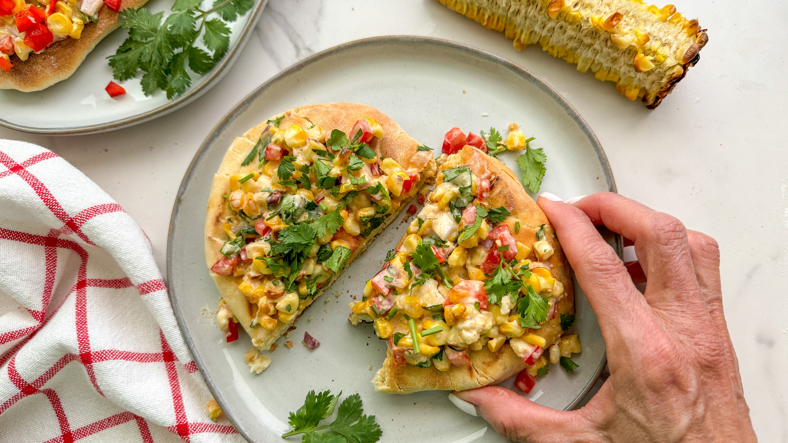 Grilled Summer Elote Flatbread Recipe
