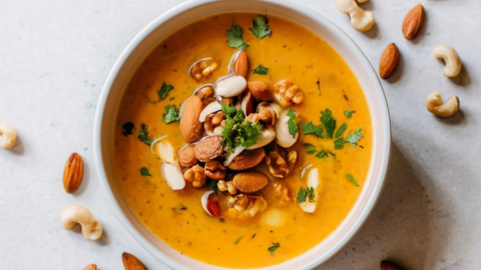 Here's How To Use Nuts To Thicken Up Any Soup