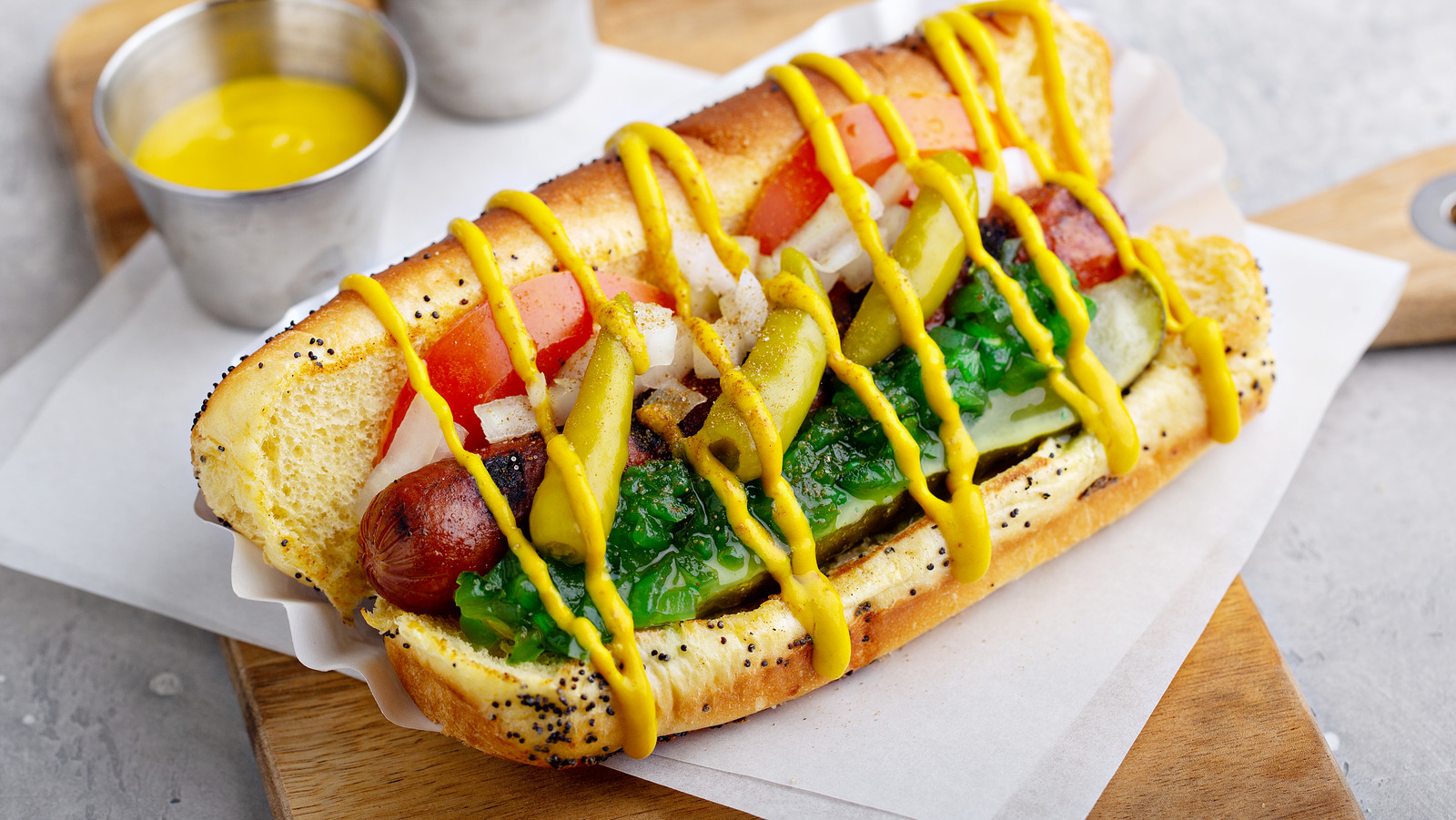 Blue Dye Is The Secret Behind The Neon Green Relish On A Chicago Hot Dog