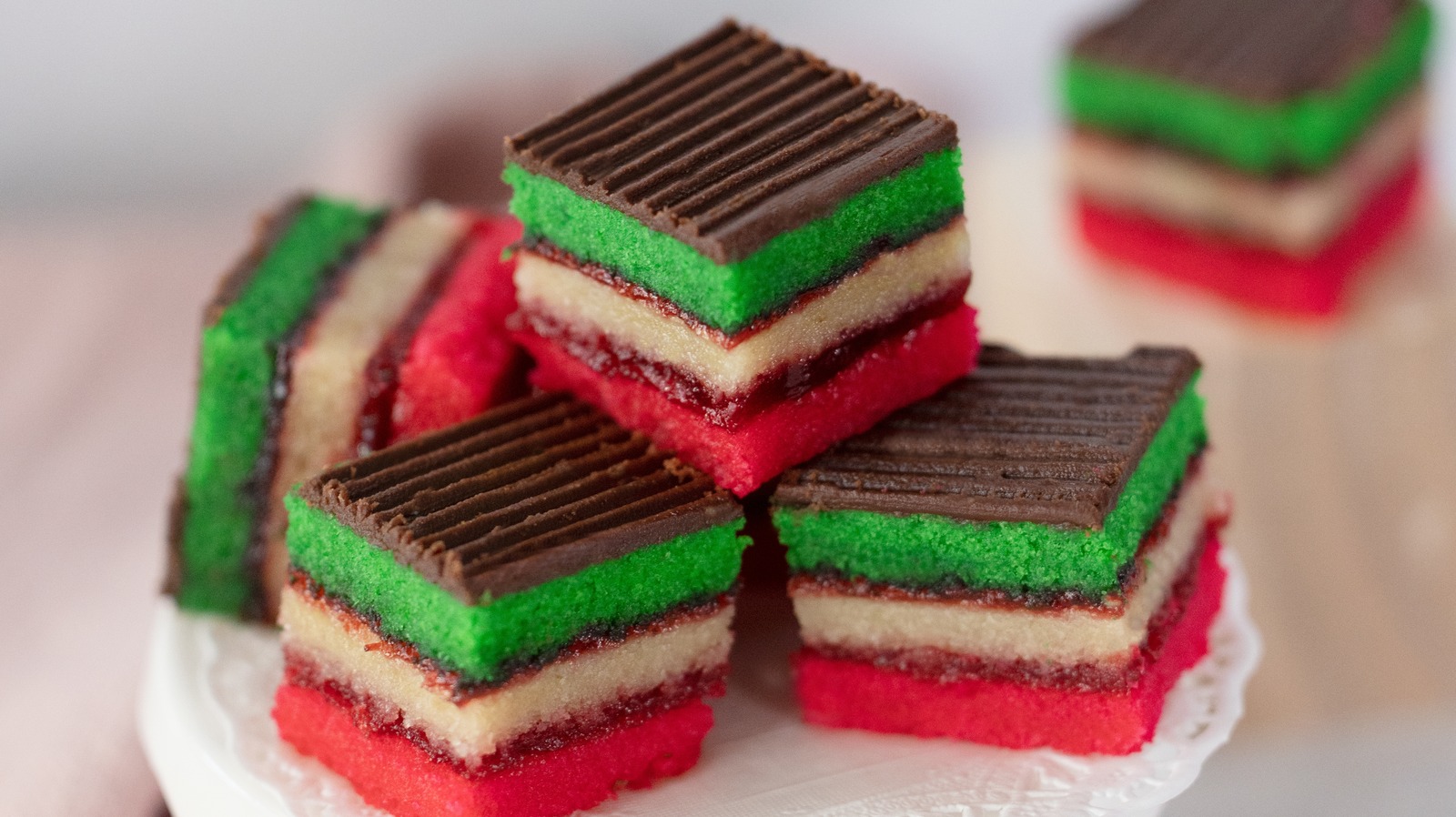 Italian Rainbow Cookies Are Brightly Colored Delicacies That Seem More ...