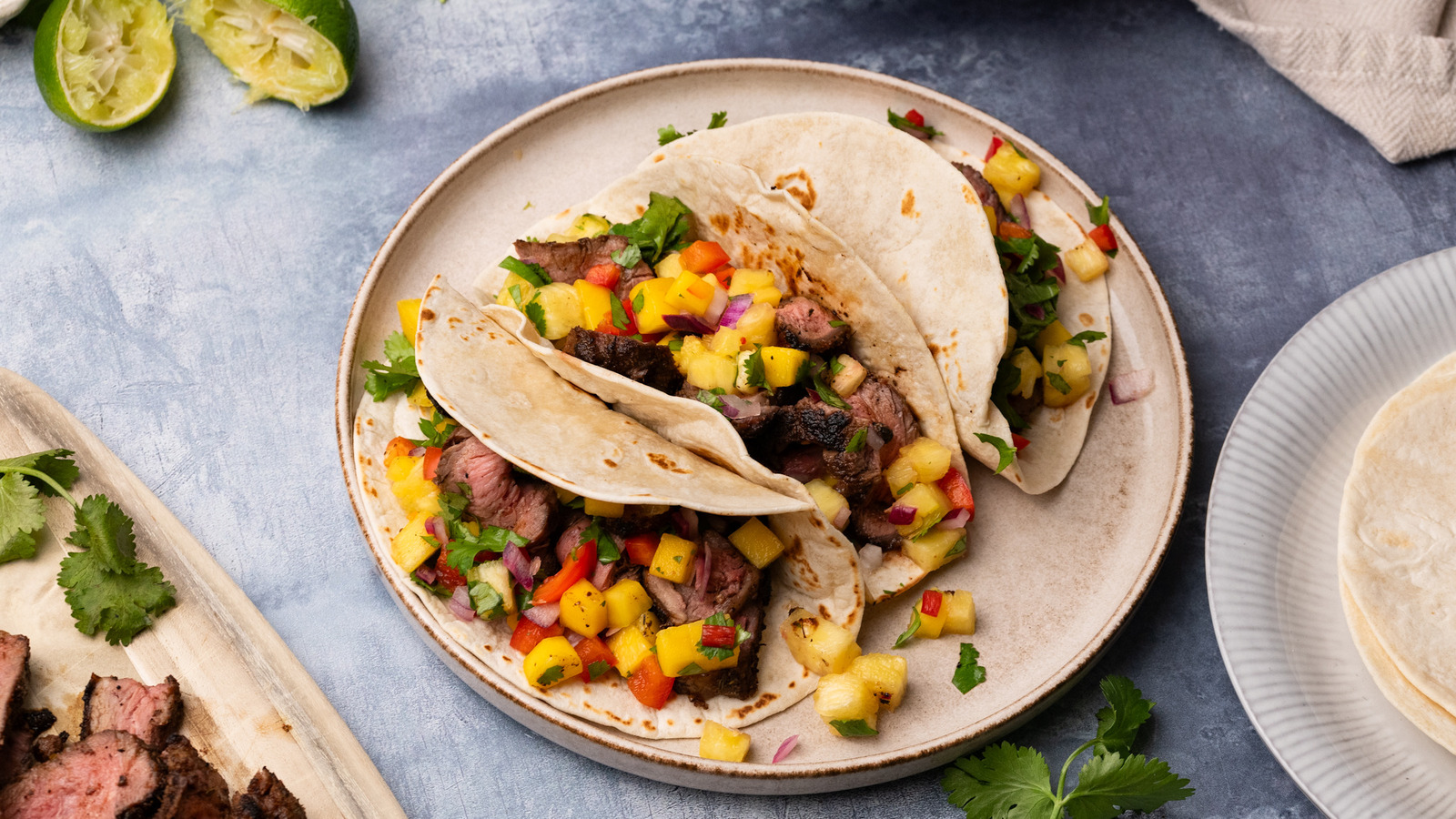 Jamaican Beef And Mango Tacos Recipe
