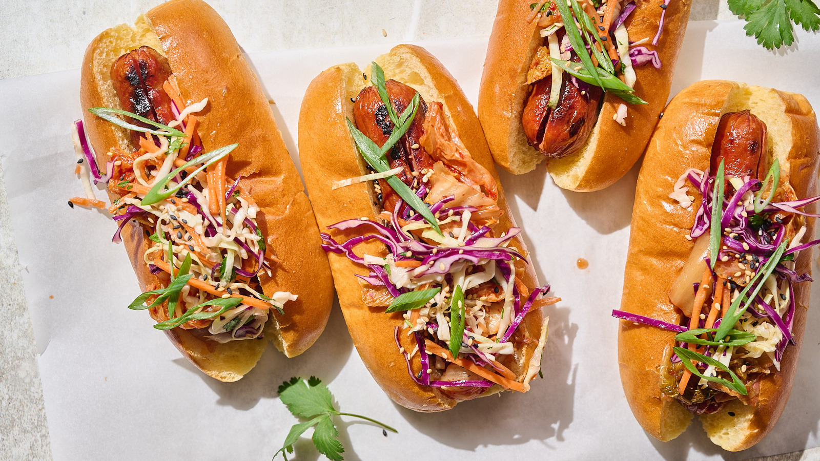Kimchi-Sesame Hot Dog Recipe