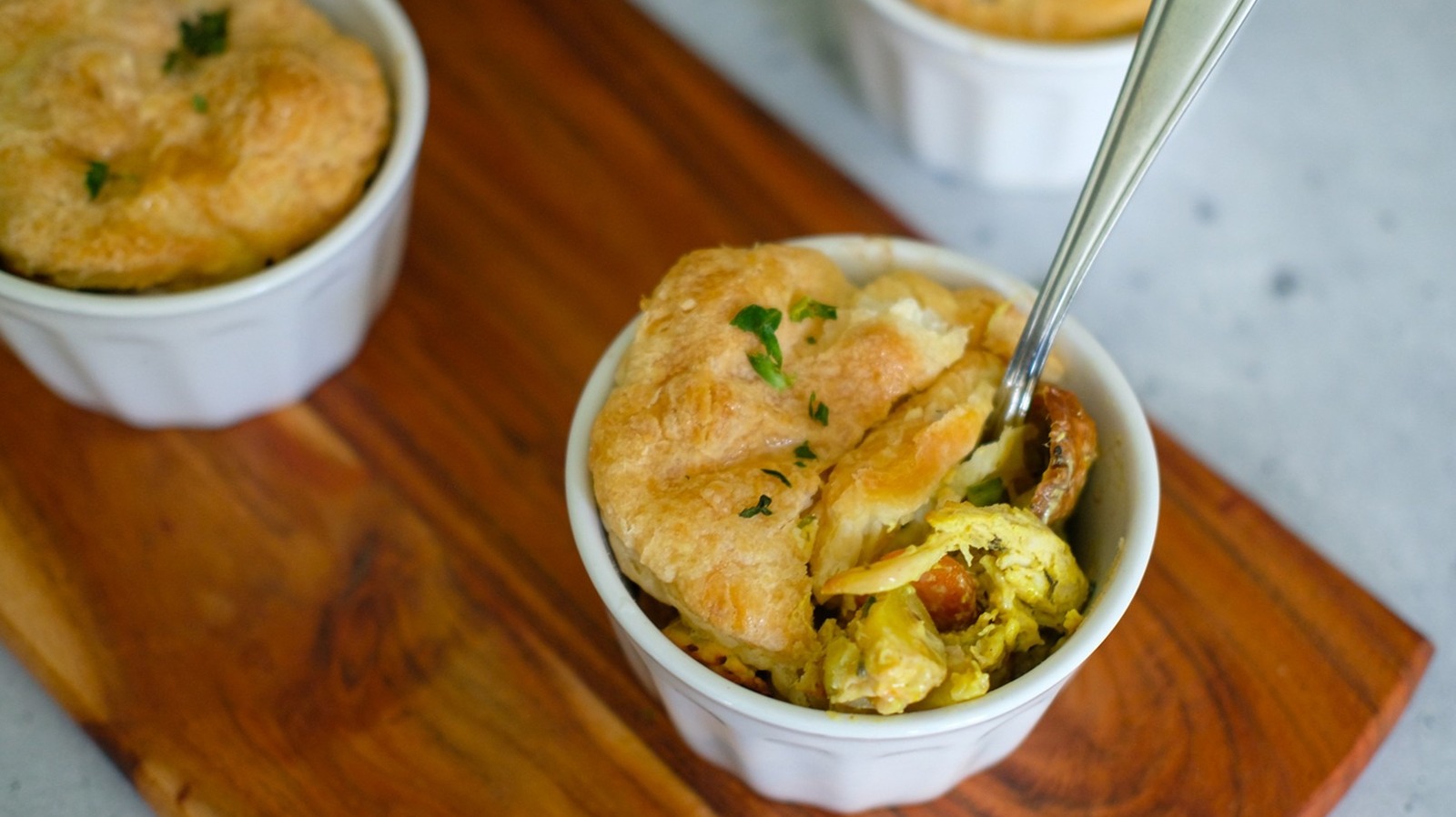 Mini Curried Chicken Pot Pies Recipe