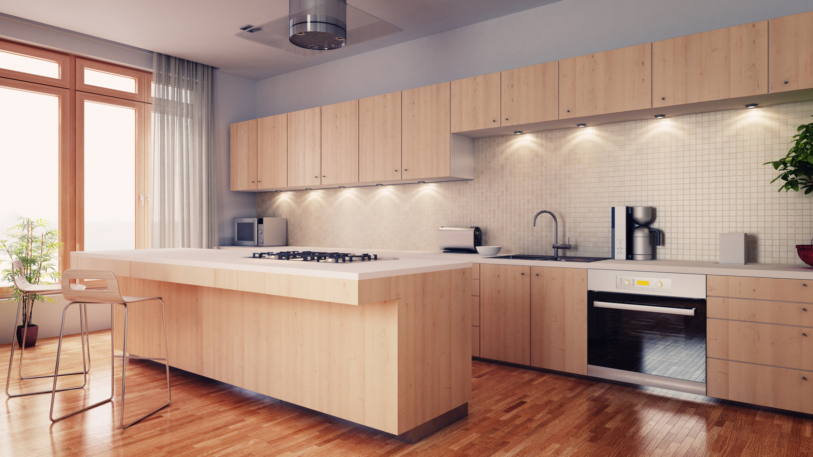 If Your Kitchen Has Oak Cabinets, Avoid This Paint Shade Like The Plague