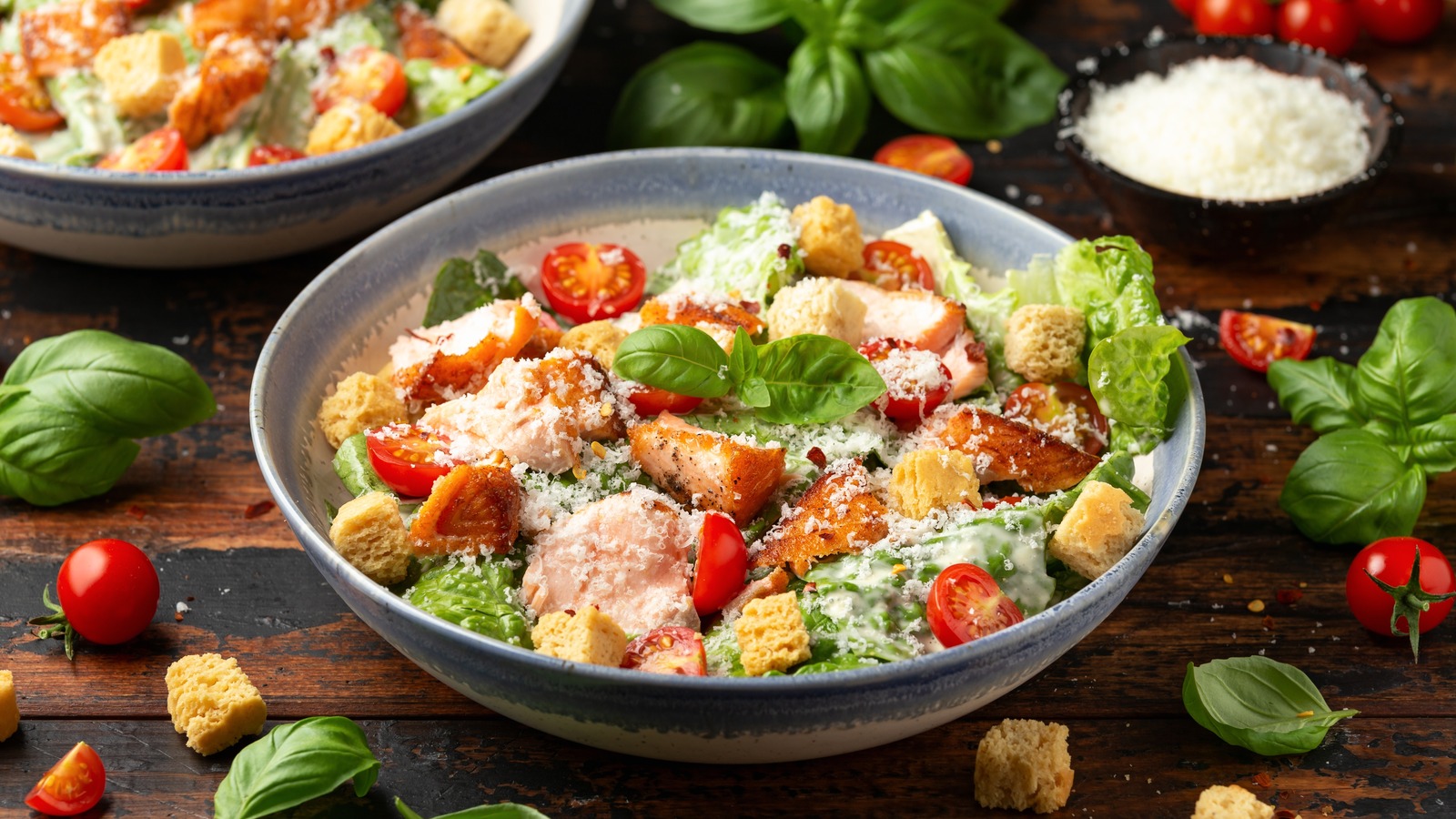 Shred Salmon For A Flavorful Caesar Salad