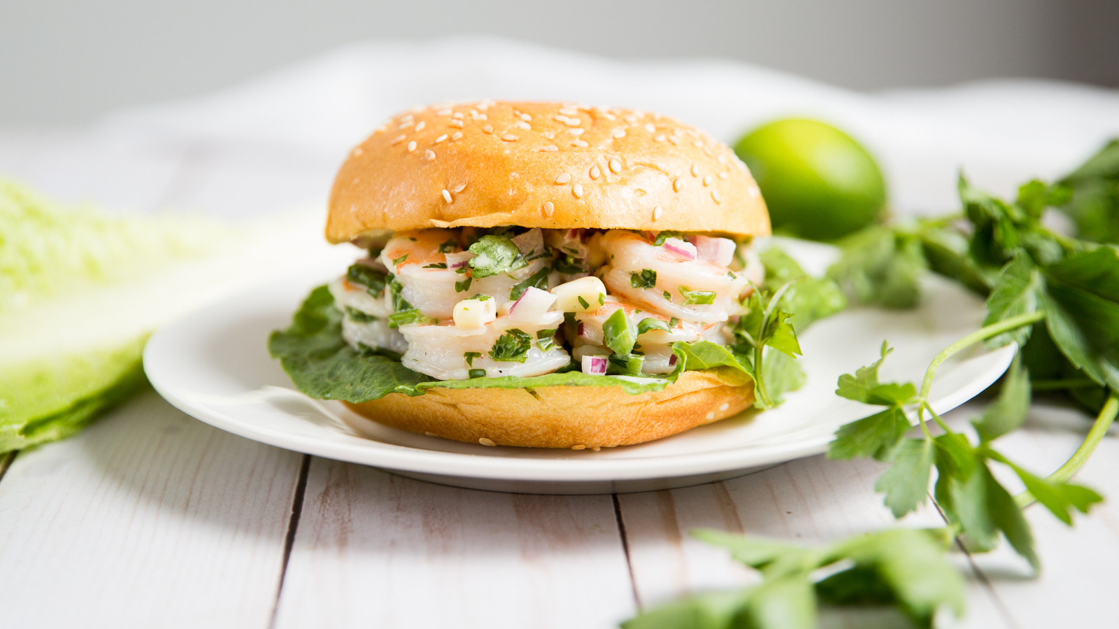 Peruvian-Inspired Shrimp Salad Sandwich Recipe