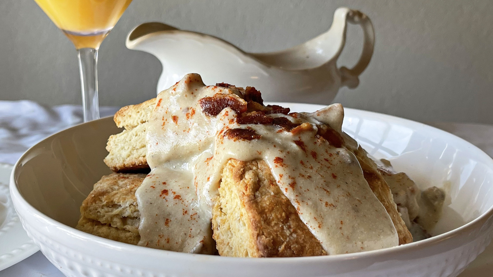 Put A Fall Twist On Classic Biscuits And Gravy With A Kiss Of Maple