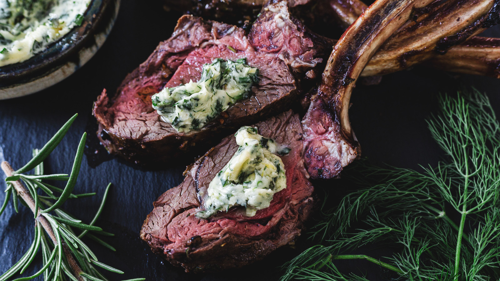 Roasted Rack Of Venison With Herb Butter Recipe