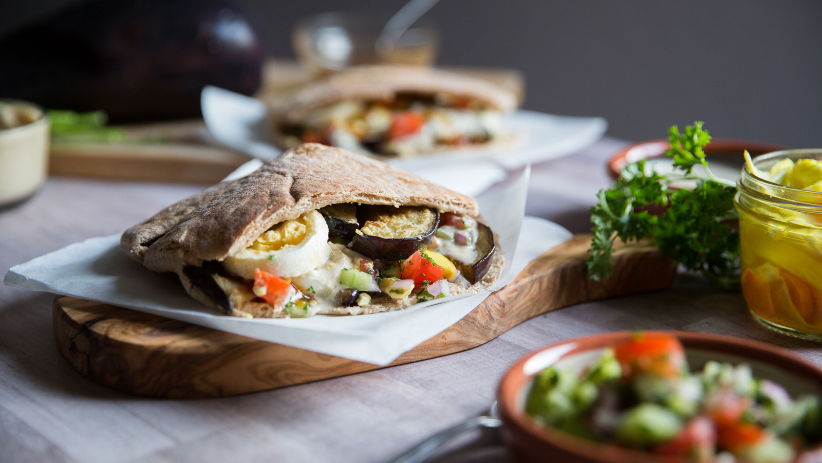 Sabich (Middle Eastern Stuffed Sandwiches) Recipe
