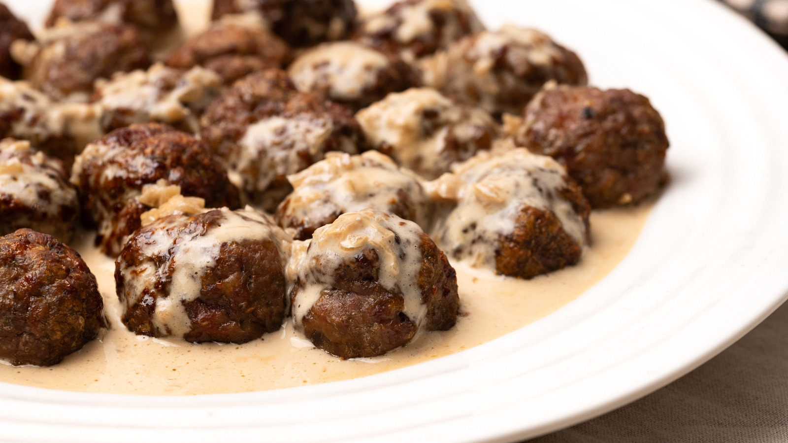 Savory Meatballs In Bourbon Cream Sauce Recipe