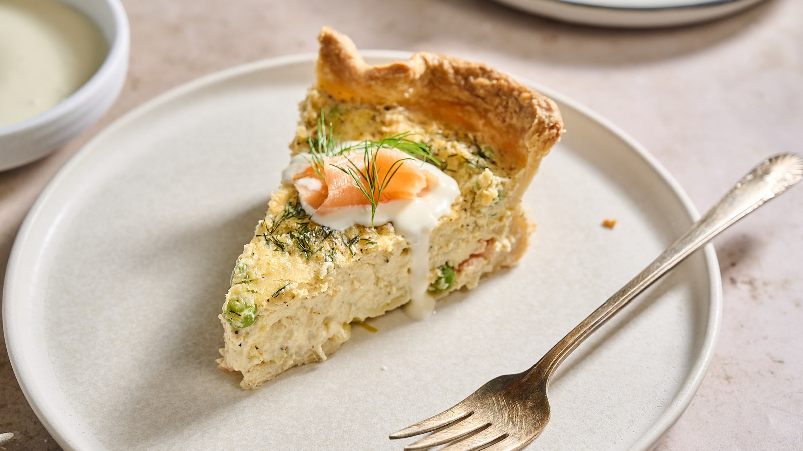 Smoked Salmon And Spring Vegetable Quiche Recipe