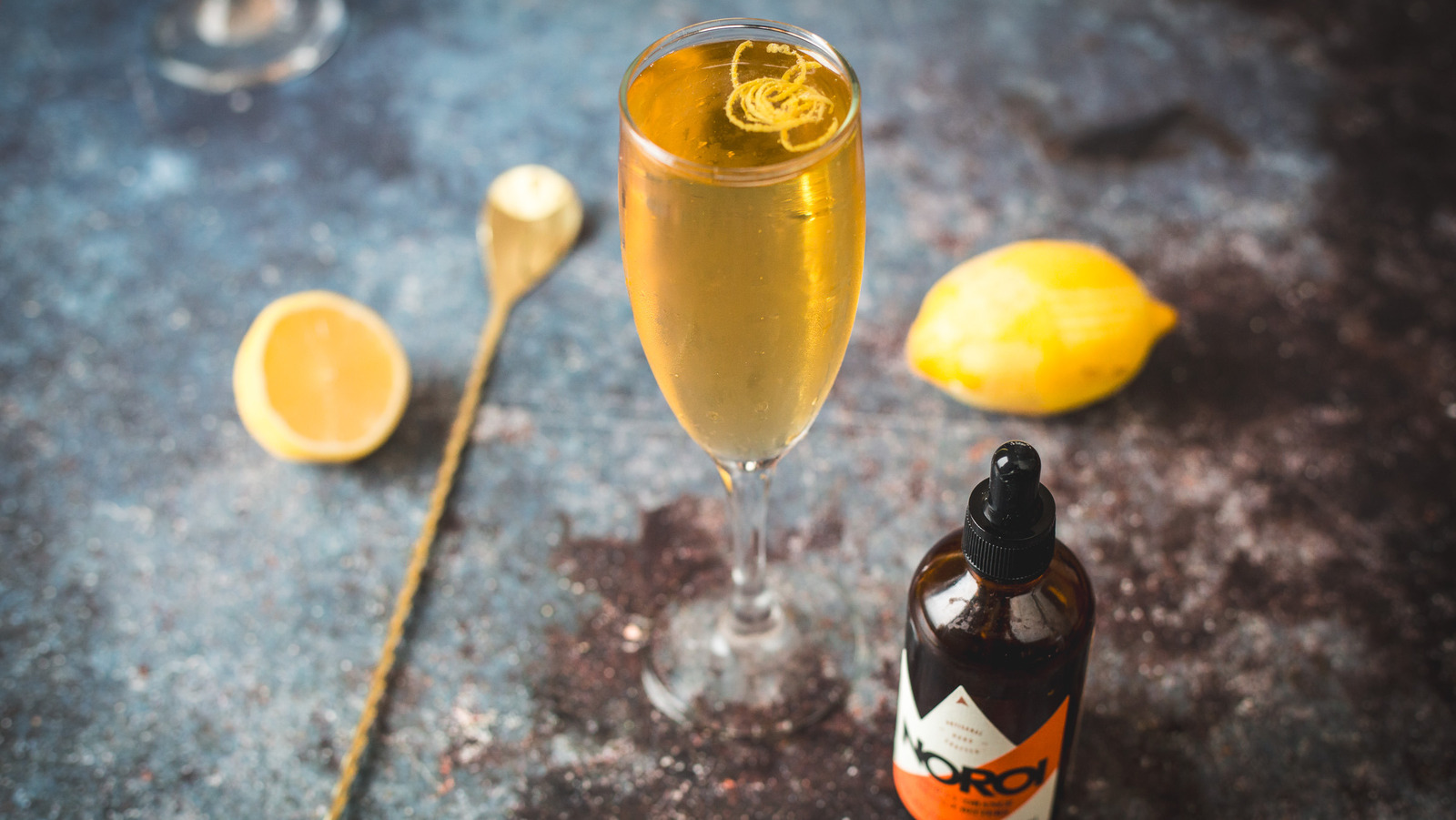 Smoky French 75 Winter Cocktail Recipe