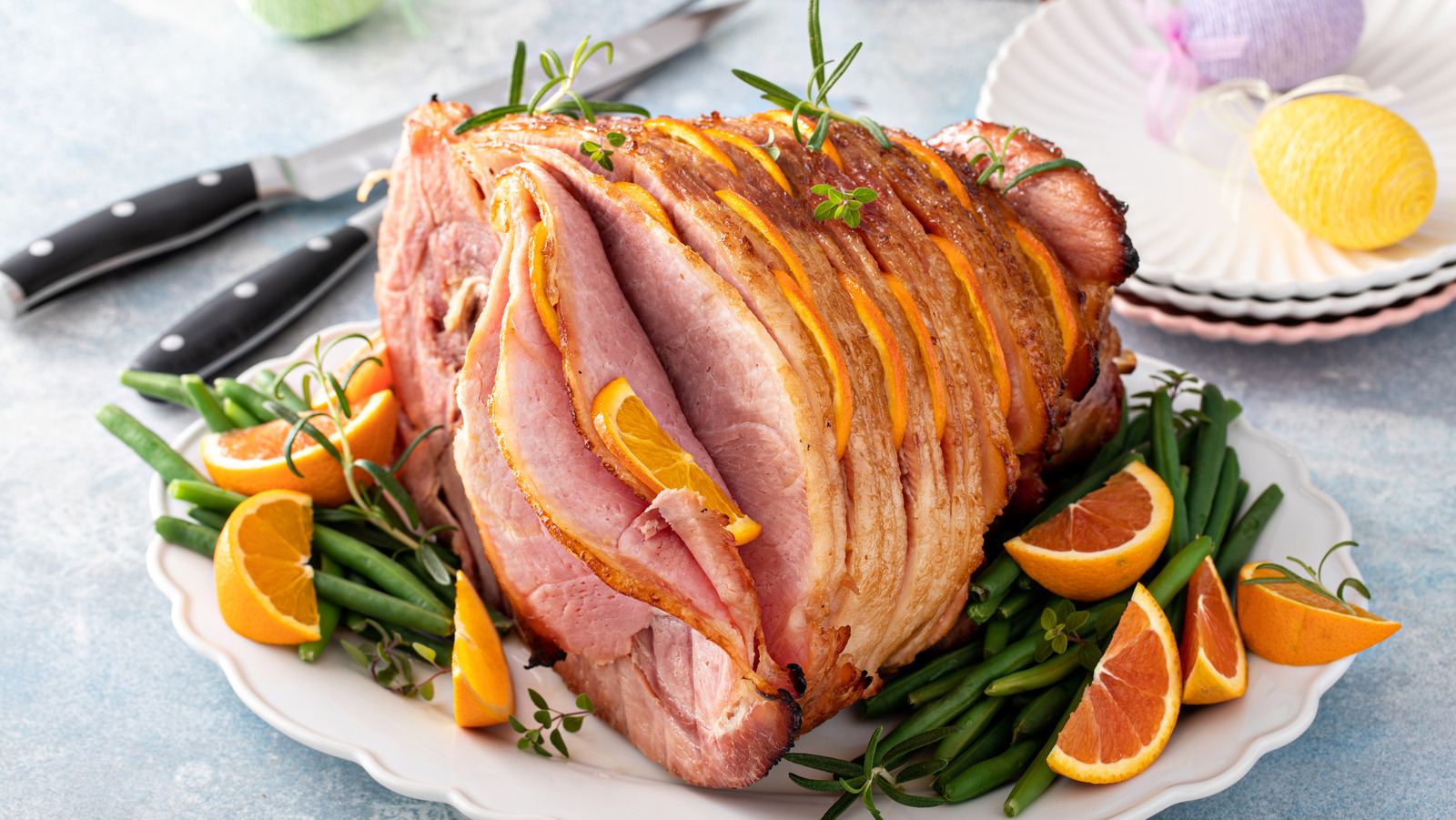 The Absolute Best Way To Carve A Bone-In Ham