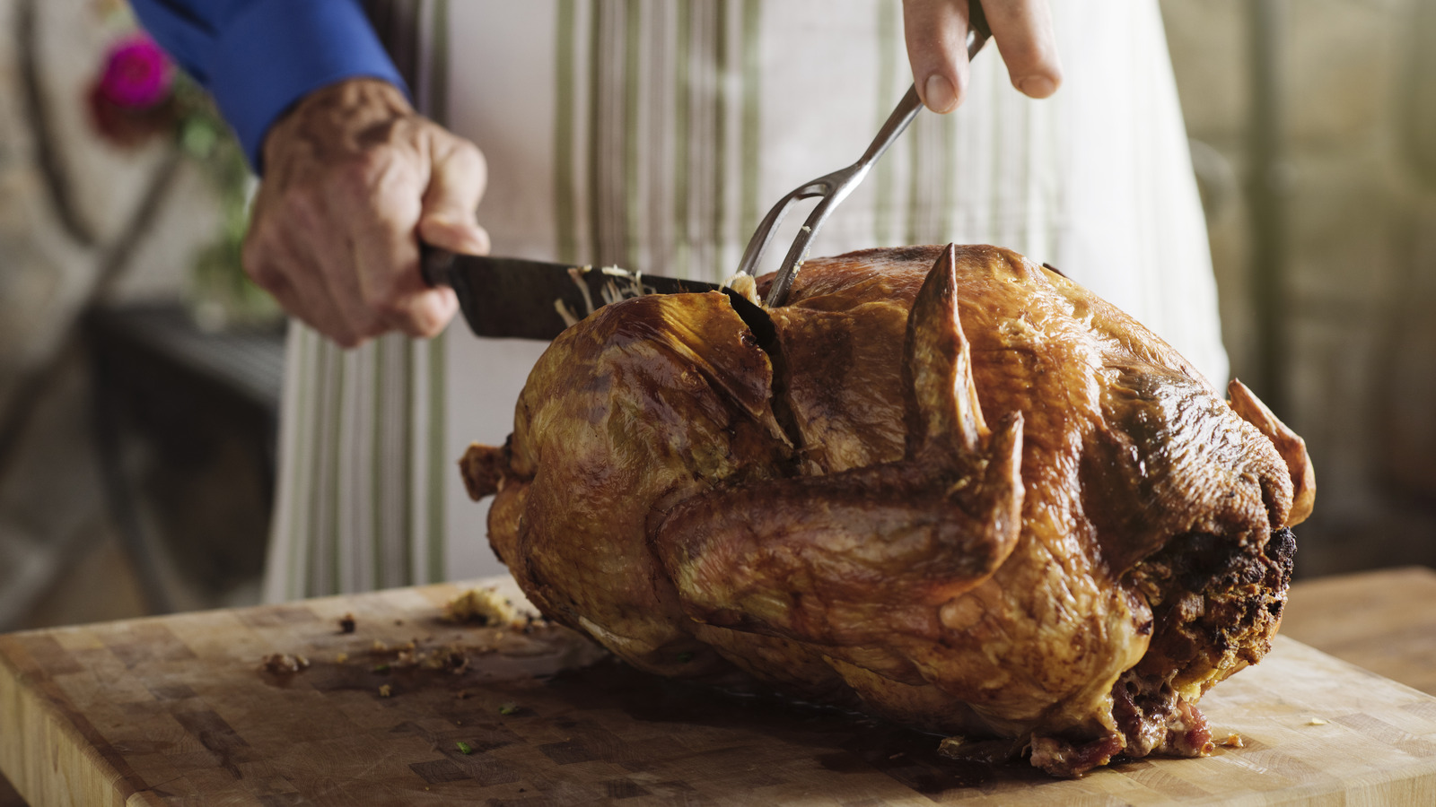The Absolute Best Way To Fix A Turkey That's Too Dry, According To A Chef