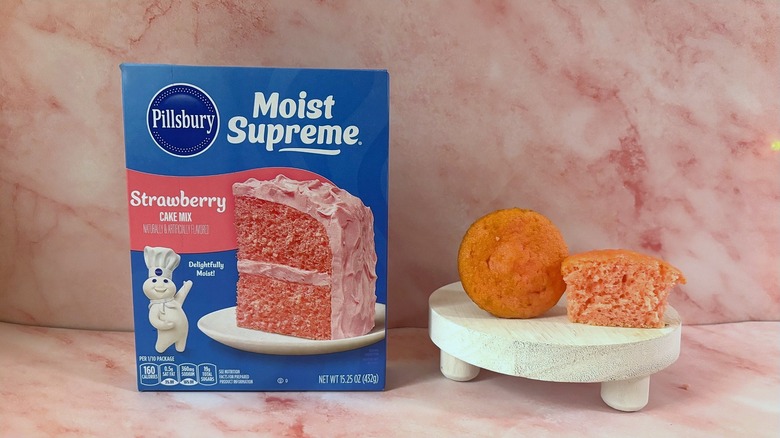 The Best Strawberry Cake Mix You Can Buy Comes From A Familiar Favorite