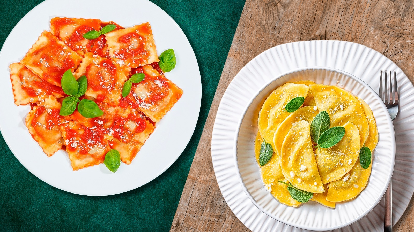 The Difference Between Mezzelune And Ravioli Simply Comes Down To Shape