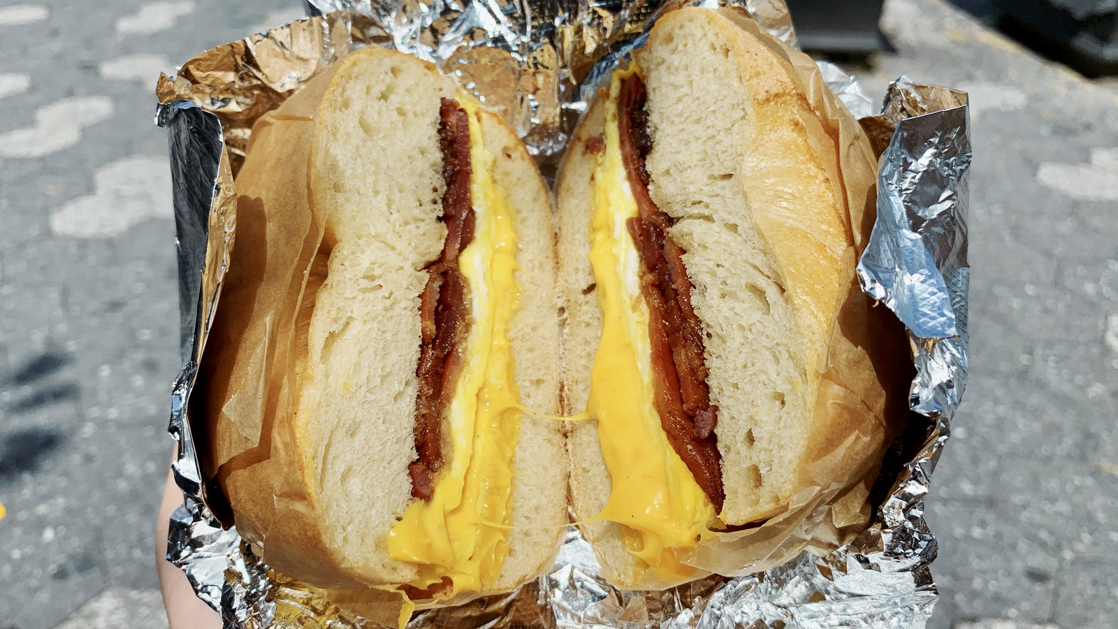 The Iconic Bacon, Egg, And Cheese Sandwich Is NYC's Breakfast Of Choice.