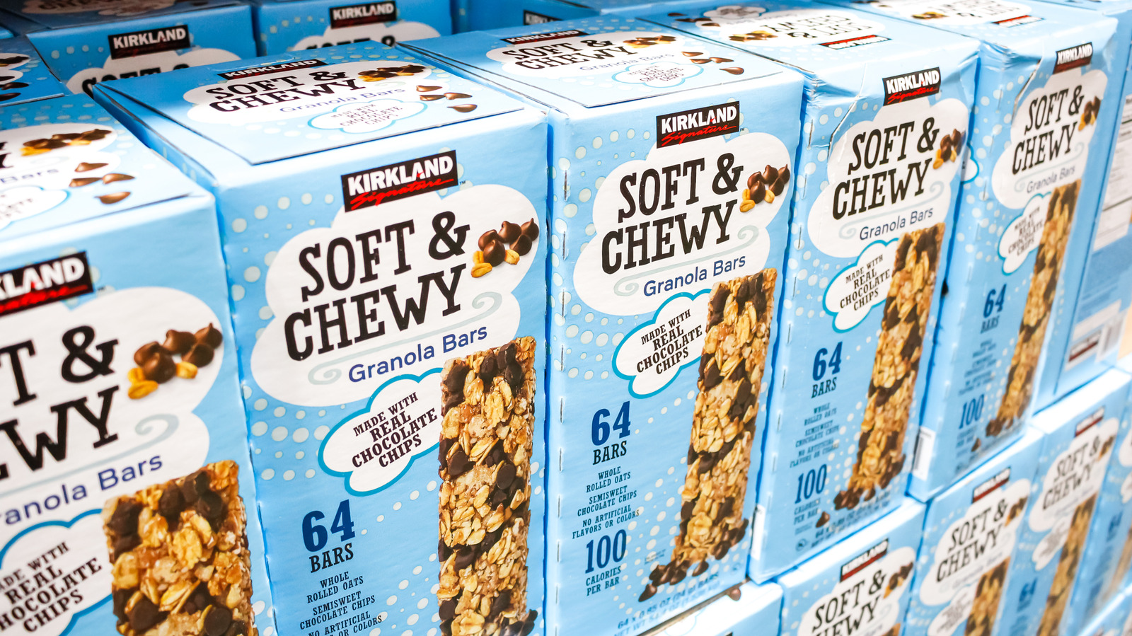 The Ingredient We Didn't Expect To Find In Kirkland's Chewy Granola Bars