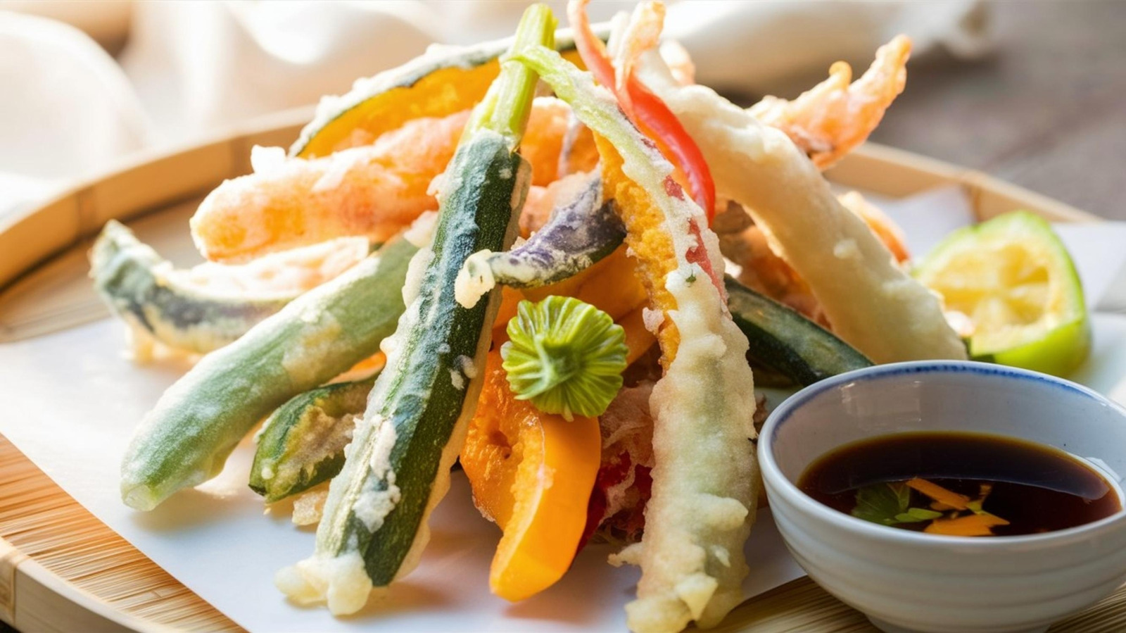 The Prep Tip To Ensure Your Tempura Veggies Don't Quickly Turn Soggy