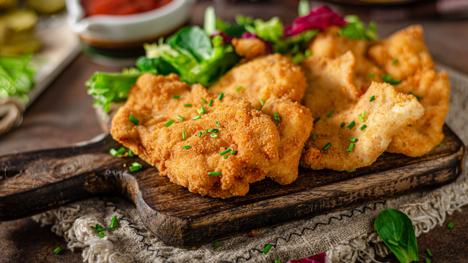 The Secret To Crispy Schnitzel Probably Isn't What You Expect