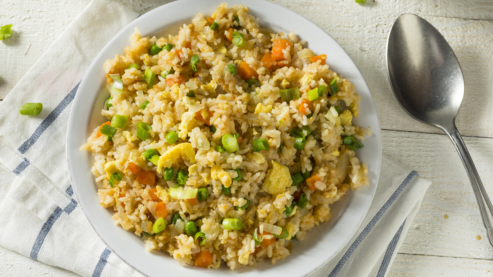 For Easy Stir-Fry Rice Cook The Egg In One Half Of The Pan Or Wok