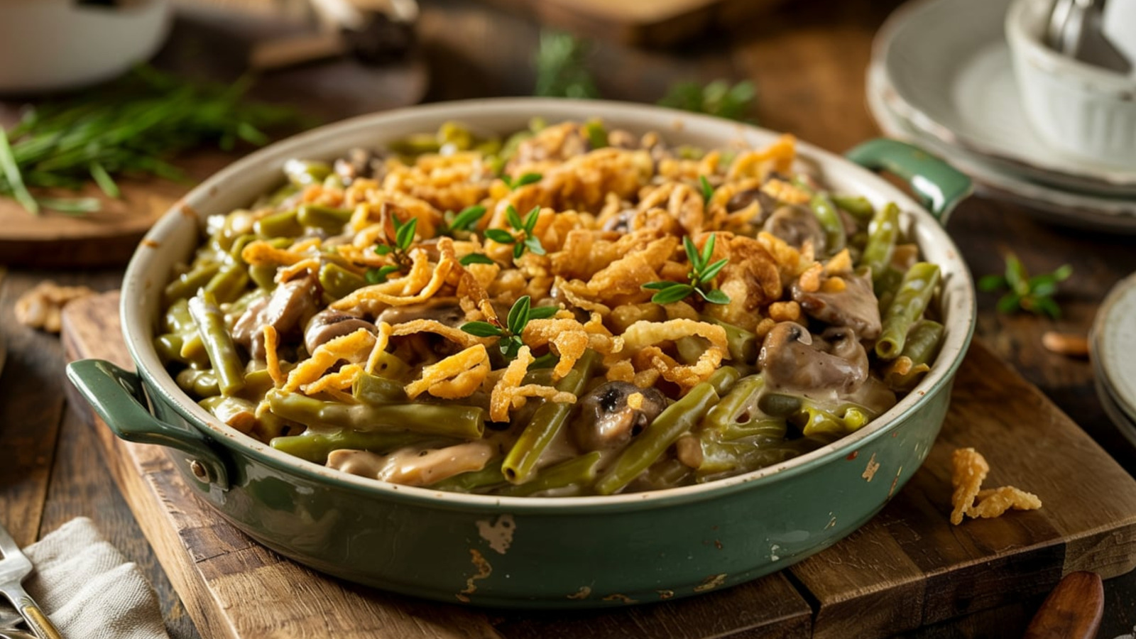The Small From-Scratch Touch That Makes Canned Green Bean Casserole 10x ...