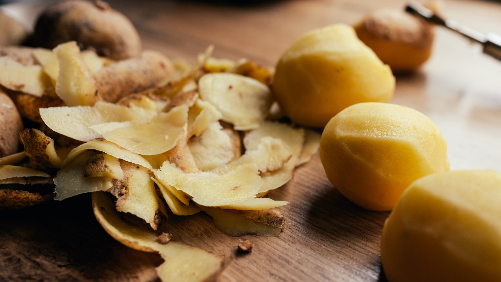 The Super Crispy Way To Use Up Leftover Potato Skins