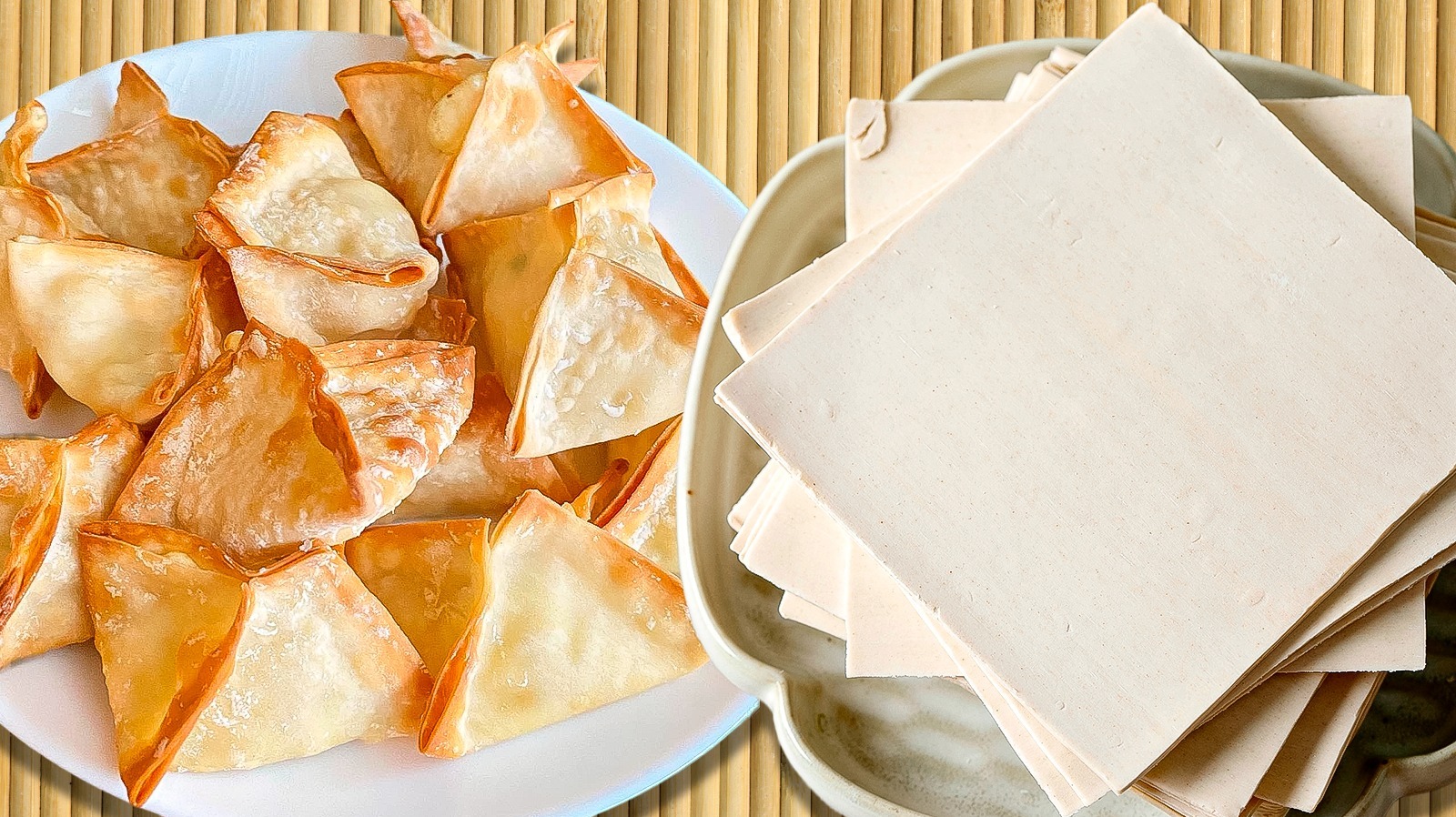The Sweet Tip For Using Up Leftover Wonton Wrappers