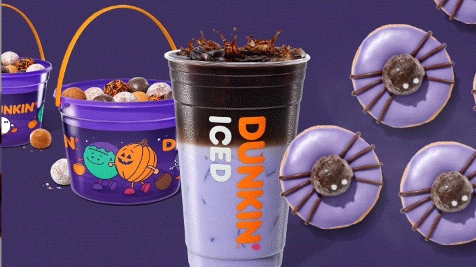 A Purple Ube Flavor Is Headlining Dunkin's Halloween Menu